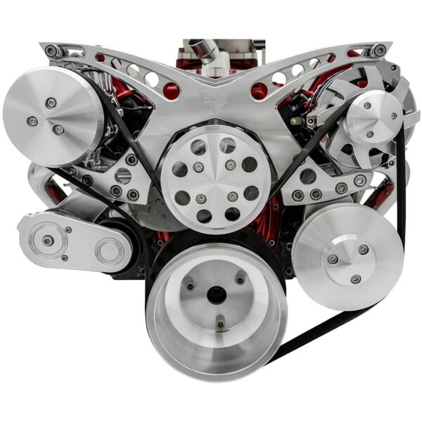 Small Block Chevy Revolver Serpentine System - AC & PS - GMT2 - Carweb ...